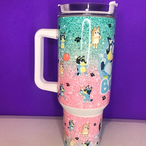 Dining | Bluey Tumbler 4ozcoffee Cup Mugs Cups | Poshmark